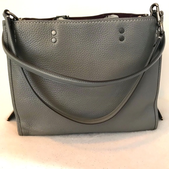 Coach | Bags | Coach Rogue 3 In Heather Grey With Prairie Rivet Medium ...